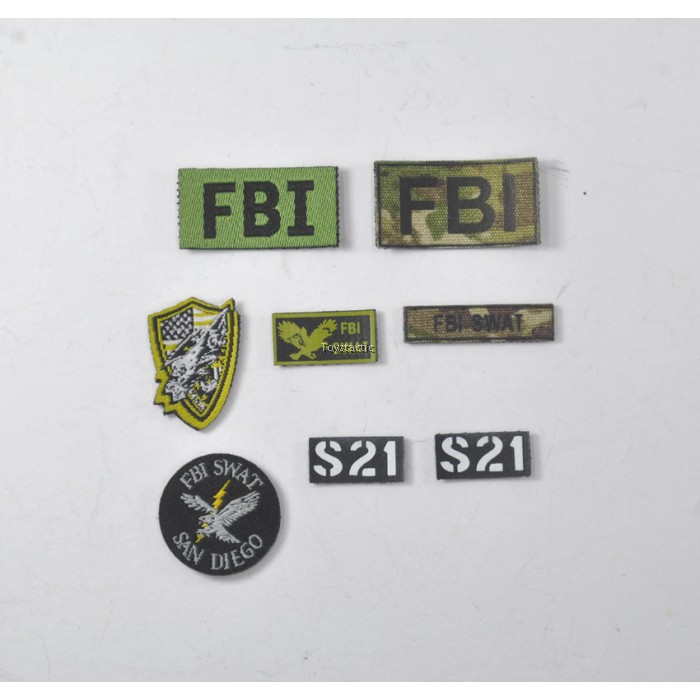 DAMTOYS 78044A - FBI SWAT Team Agent - San Diego - Patches