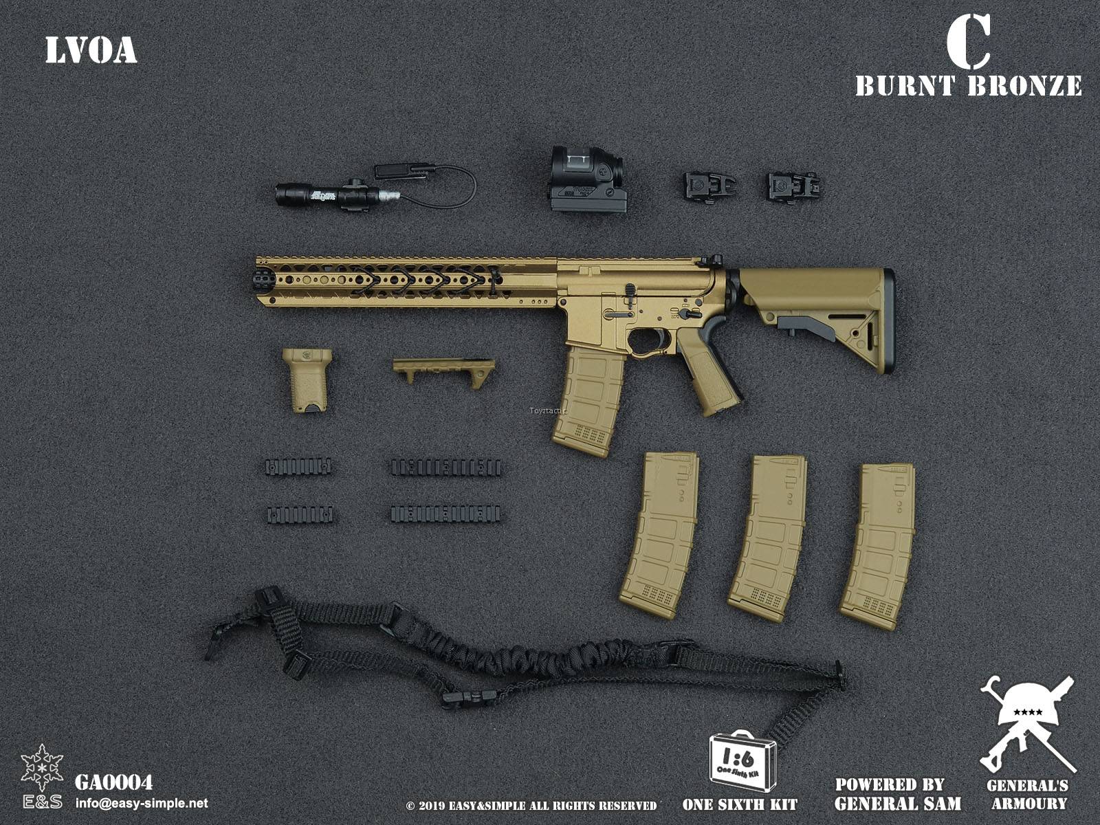 General's Armoury GA0004 1/6 LVOA Rifle - Burnt Bronze