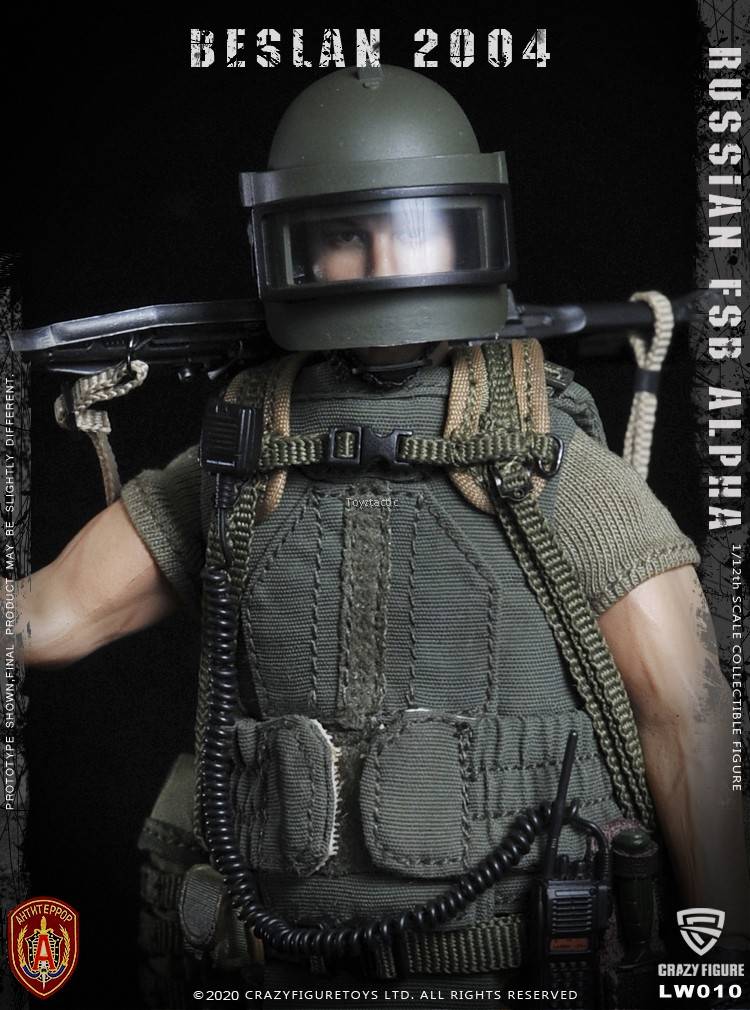 Crazy Figure LW010 1/12 Russian Alpha Special Forces Machine Gunner