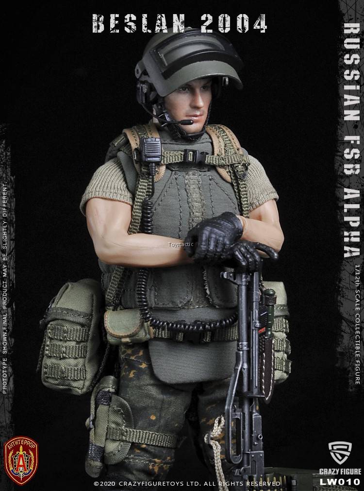 Crazy Figure LW010 1/12 Russian Alpha Special Forces Machine Gunner