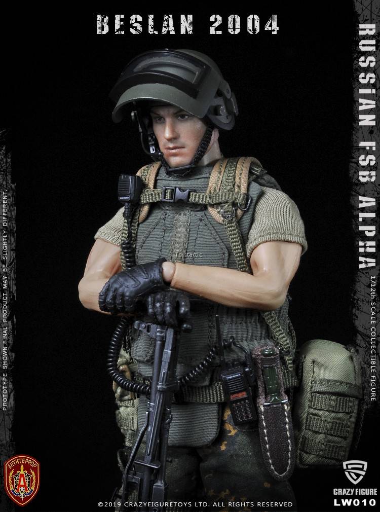 Crazy Figure LW010 1/12 Russian Alpha Special Forces Machine Gunner