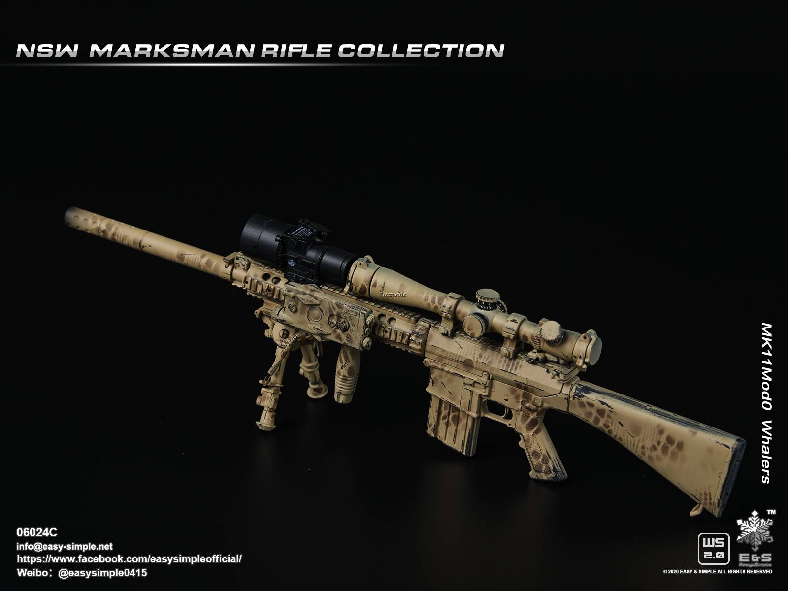 Easy & Simple 06024 1/6 NSW Marksman Rifle Collection - 6 Individual Rifle