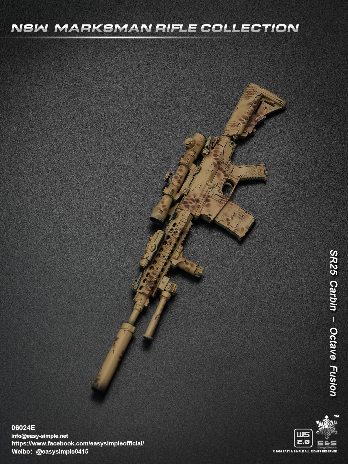 Easy & Simple 06024 1/6 NSW Marksman Rifle Collection - 6 Individual Rifle