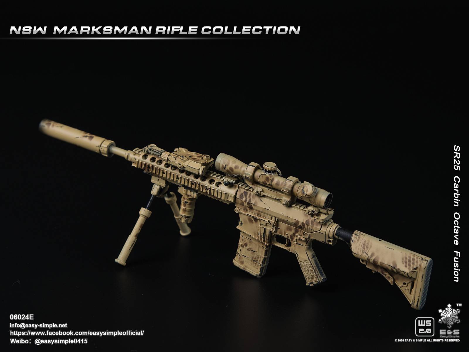 Easy & Simple 06024 1/6 NSW Marksman Rifle Collection - 6 Individual Rifle
