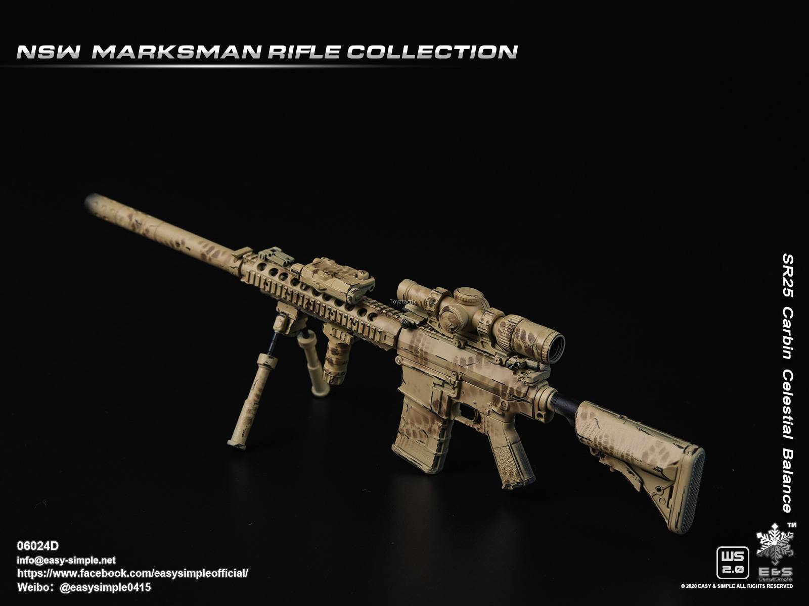 Easy & Simple 06024 1/6 NSW Marksman Rifle Collection - 6 Individual Rifle
