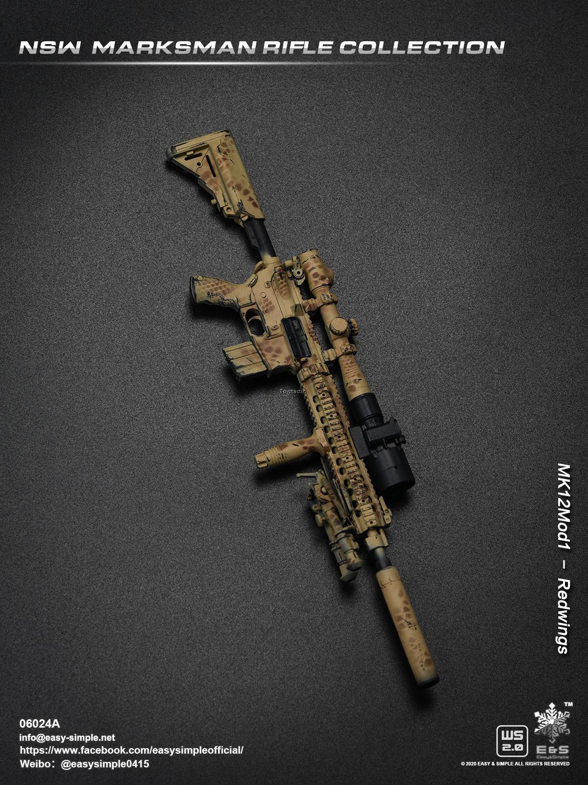 Easy & Simple 06024 1/6 NSW Marksman Rifle Collection - 6 Individual Rifle