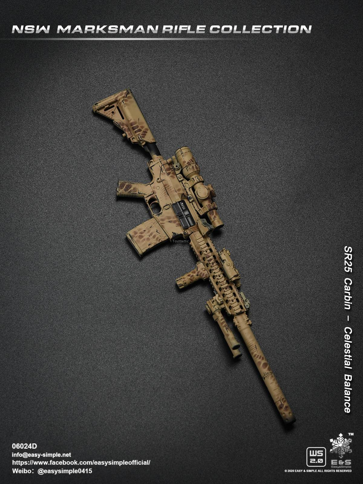 Easy & Simple 06024 1/6 NSW Marksman Rifle Collection - 6 Individual Rifle