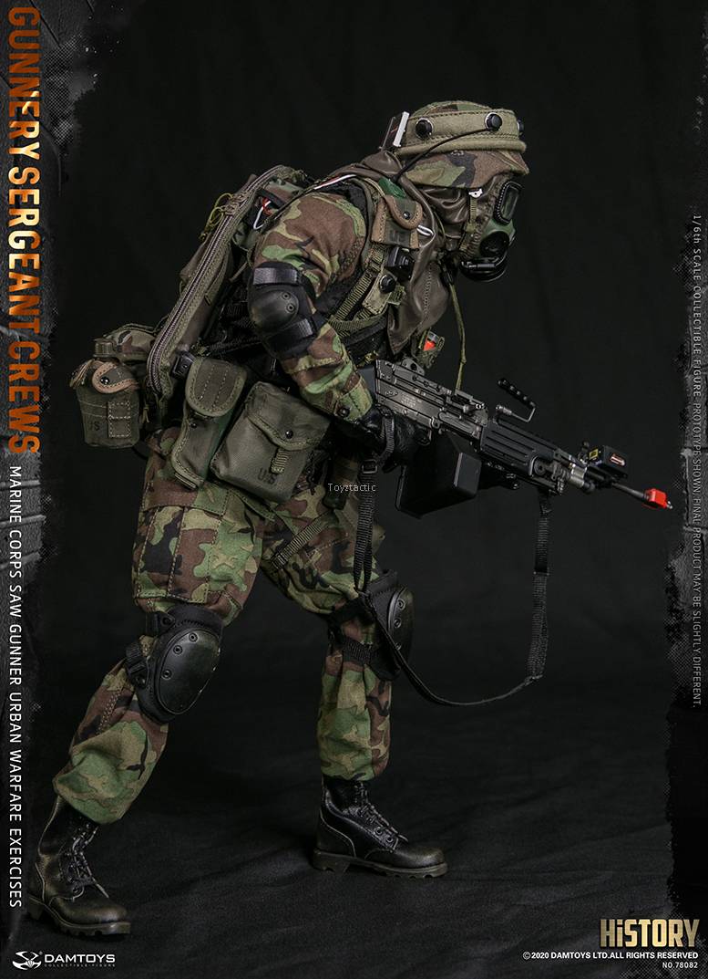 DAMTOYS 78082 1/6 Marine Corps SAW GUNNER Urban Warfare Exercises ...