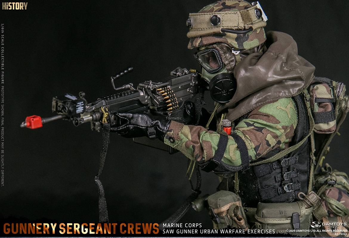 DAMTOYS 78082 1/6 Marine Corps SAW GUNNER Urban Warfare Exercises ...
