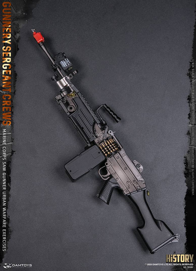 DAMTOYS 78082 1/6 Marine Corps SAW GUNNER Urban Warfare Exercises ...