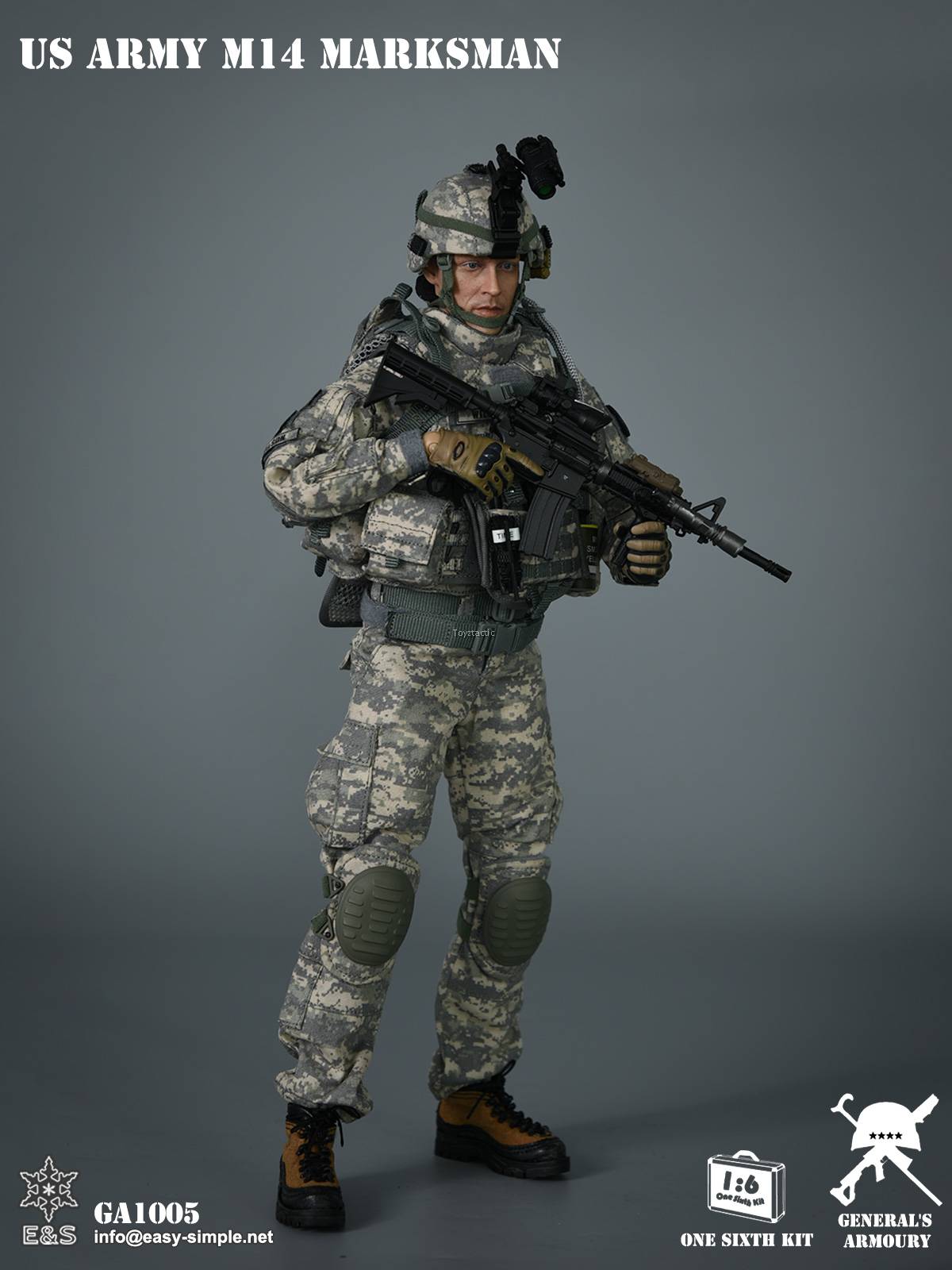 GENERAL'S ARMORY GA1005 1/6 US Army M14 Marksman