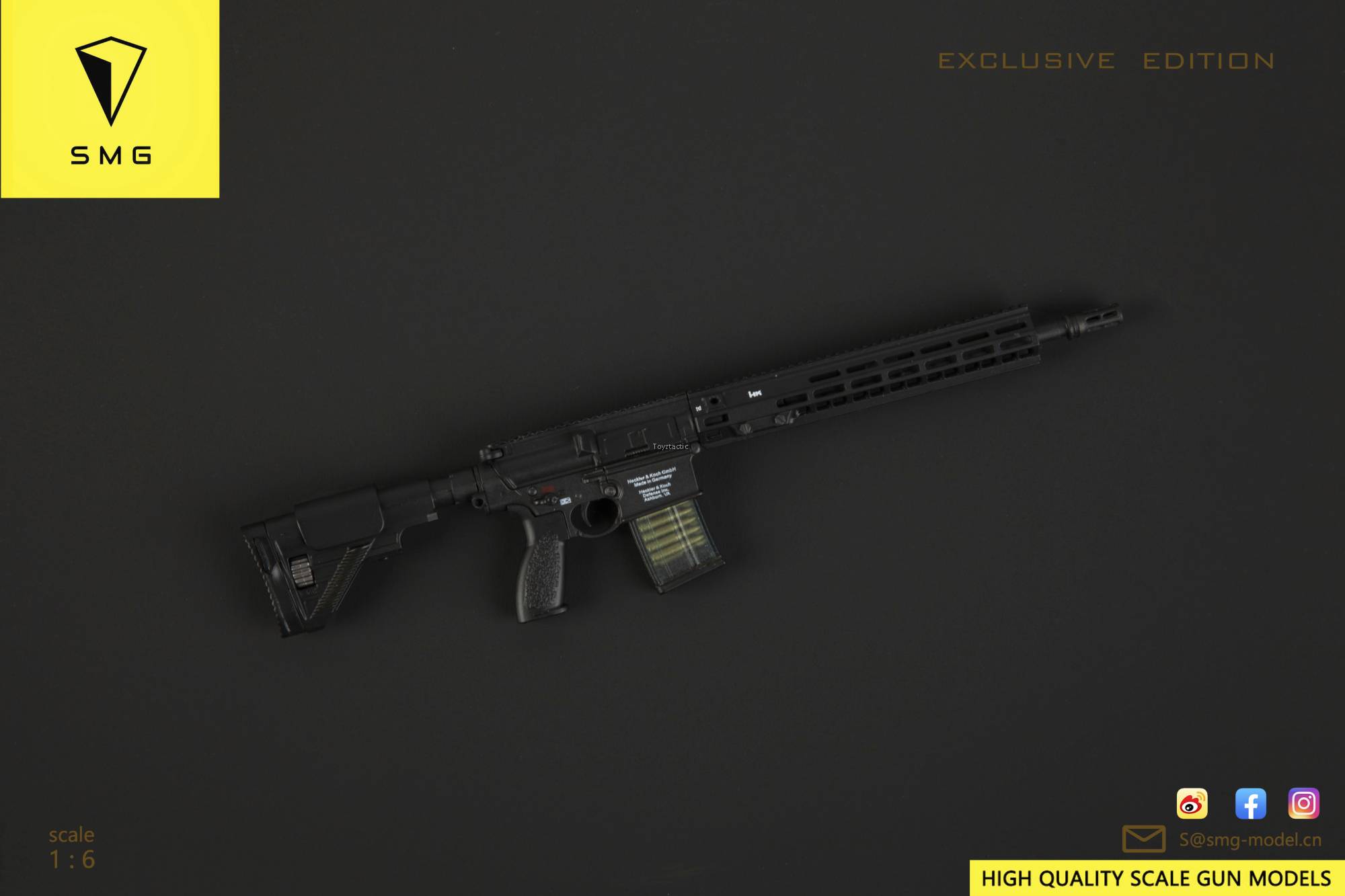 SMG 02-3002 1/6 m110A1 CSASS Sniper Rifle - Black