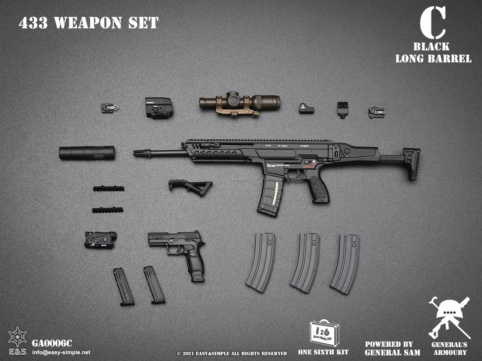 General's Armory GA0006 1/6 HK 433 Weapon Set - Type C