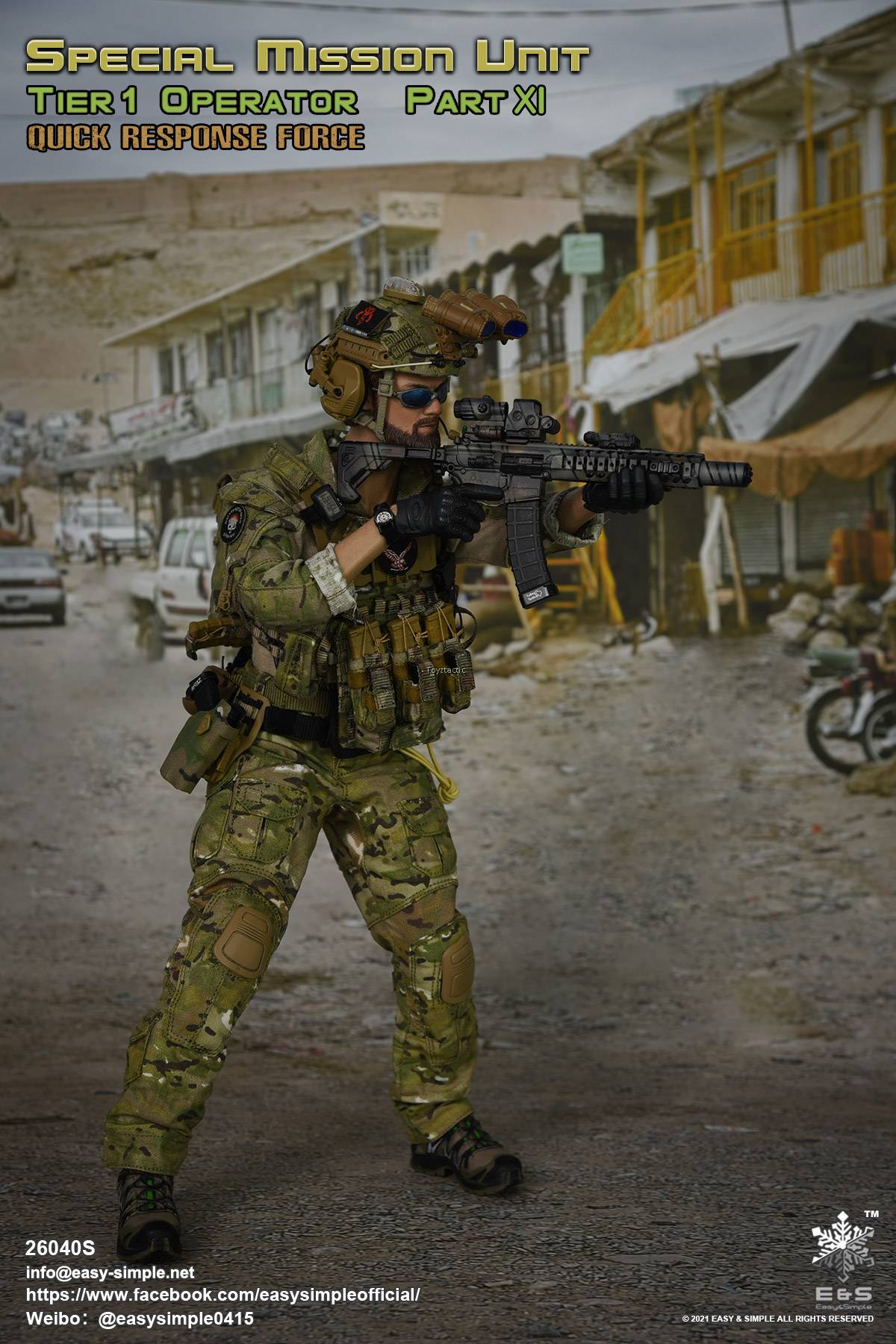 Easy & Simple 26040S 1/6 Tier 1 SMU Operator Part XI QRF Exclusive Version