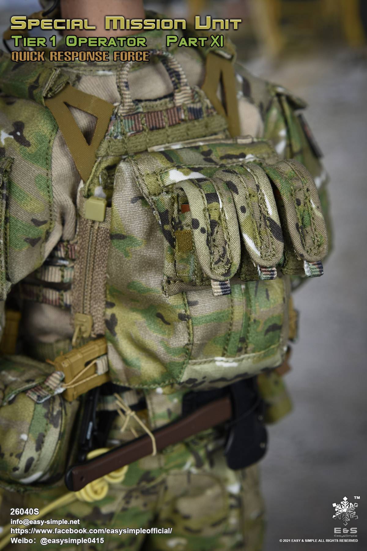 Easy & Simple 26040S 1/6 Tier 1 SMU Operator Part XI QRF Exclusive Version