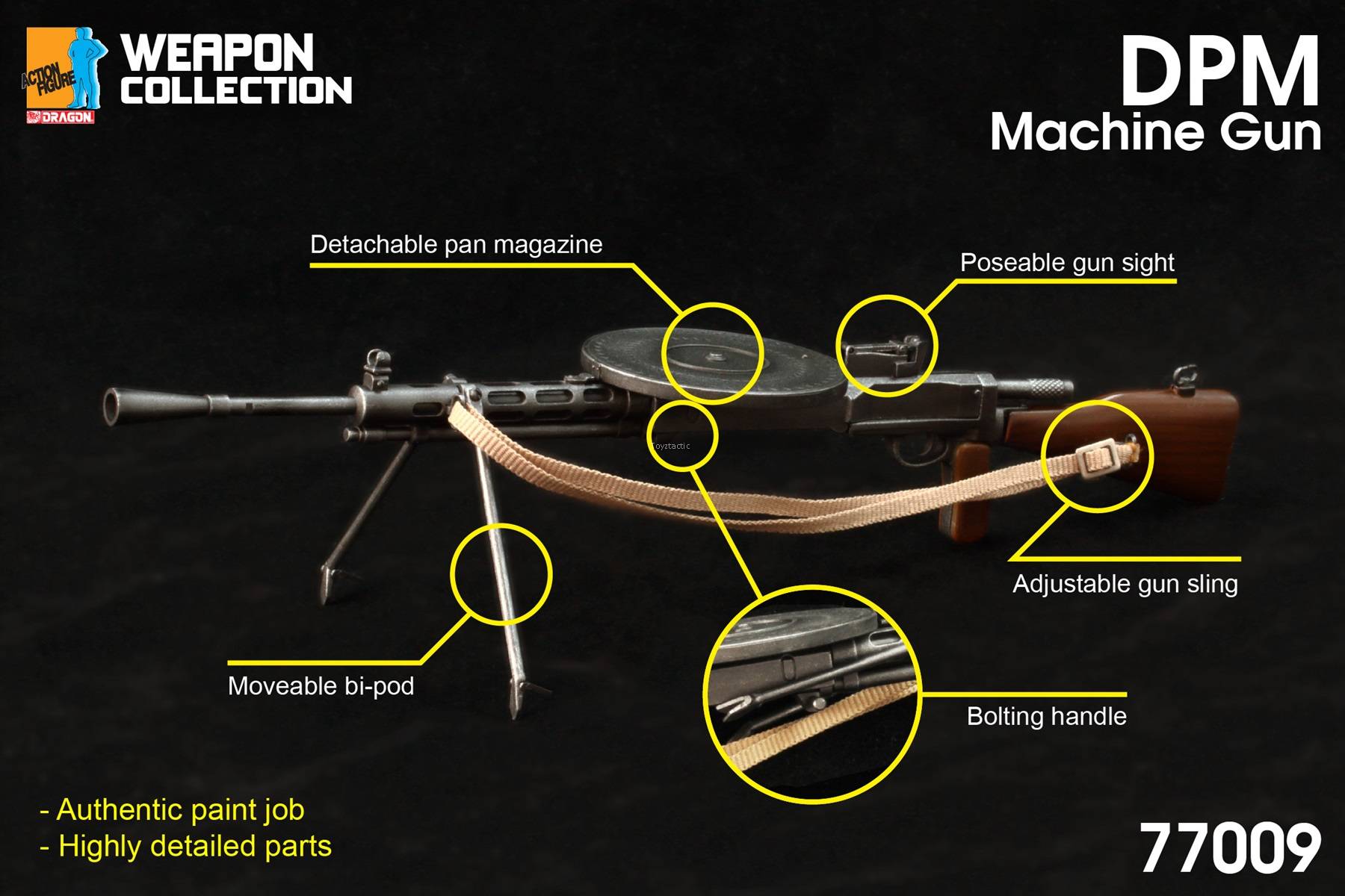 DML 1/6 77009 1/6 Weapon Collection - DPM Machine Gun