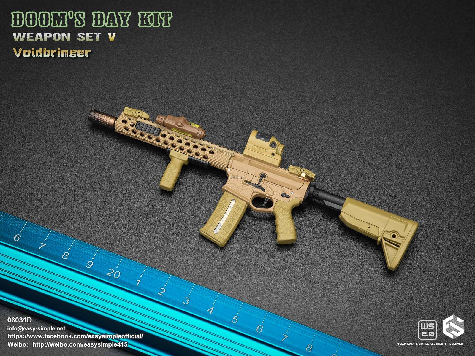 Easy & Simple 06031 1/6 Doom's Day Kit Weapon Set V - Voidbringer