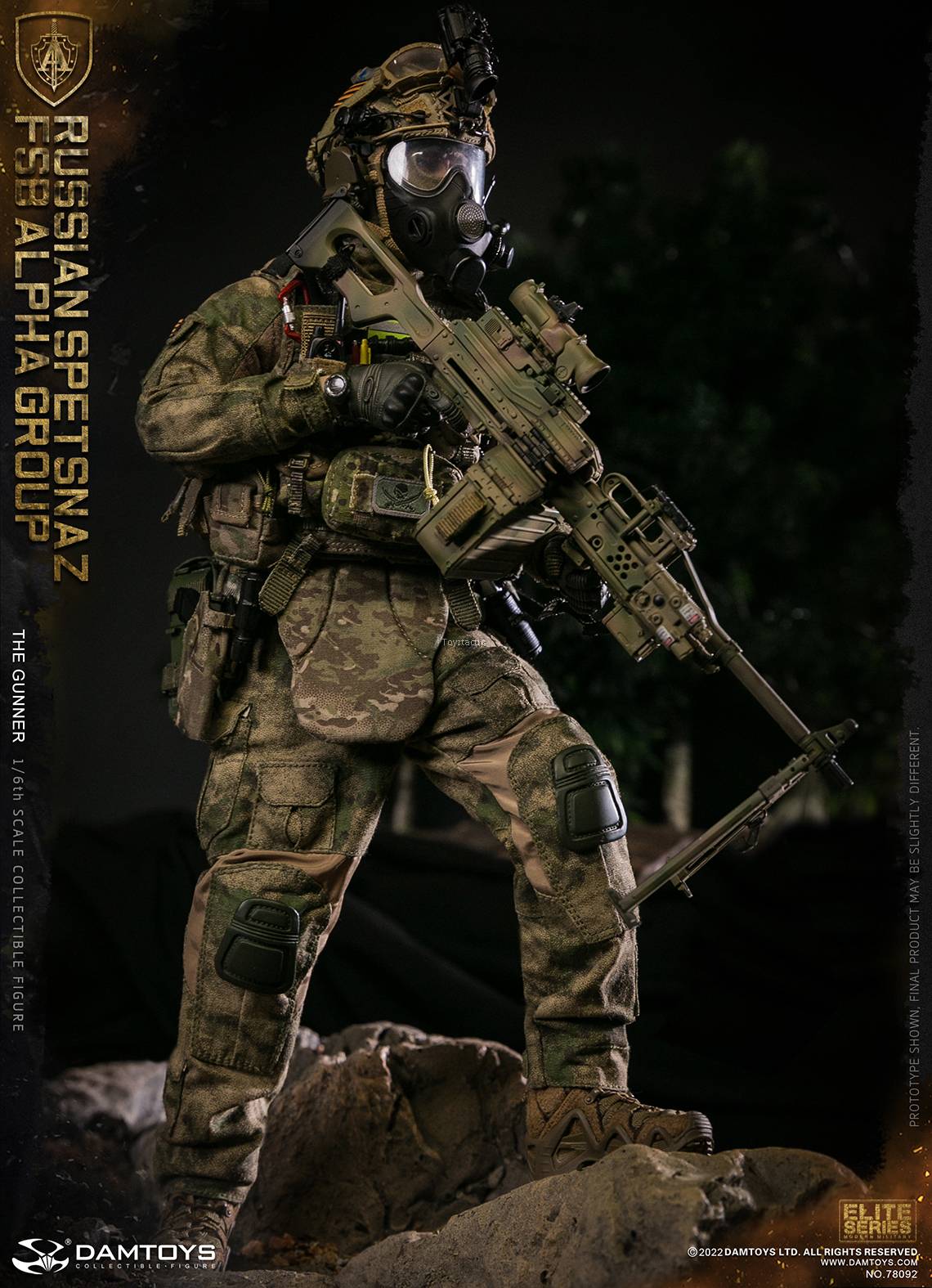 (PREORDER) DAMTOYS 78092 1/6 RUSSIAN SPETSNAZ FSB ALPHA GROUP GUNNER
