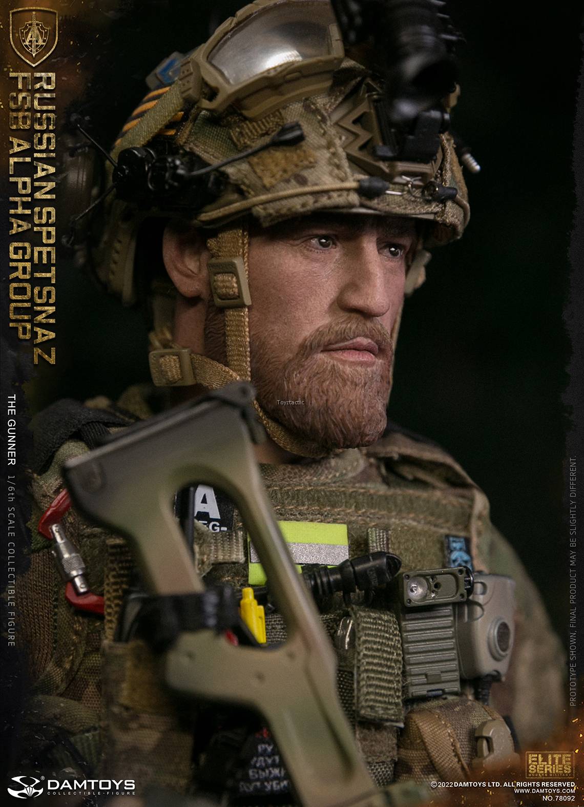DAMTOYS 78092 1/6 RUSSIAN SPETSNAZ FSB ALPHA GROUP GUNNER