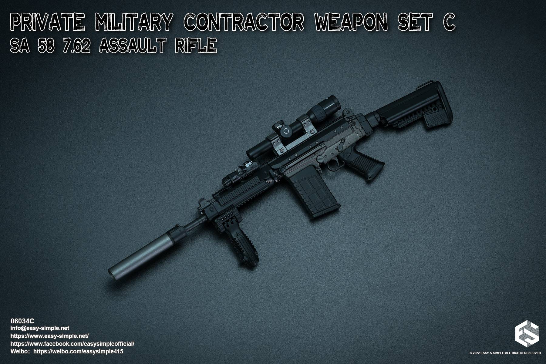 EASY & SIMPLE 06034 1/6 Private Military Contractor Weapon Set C SA 58 ...