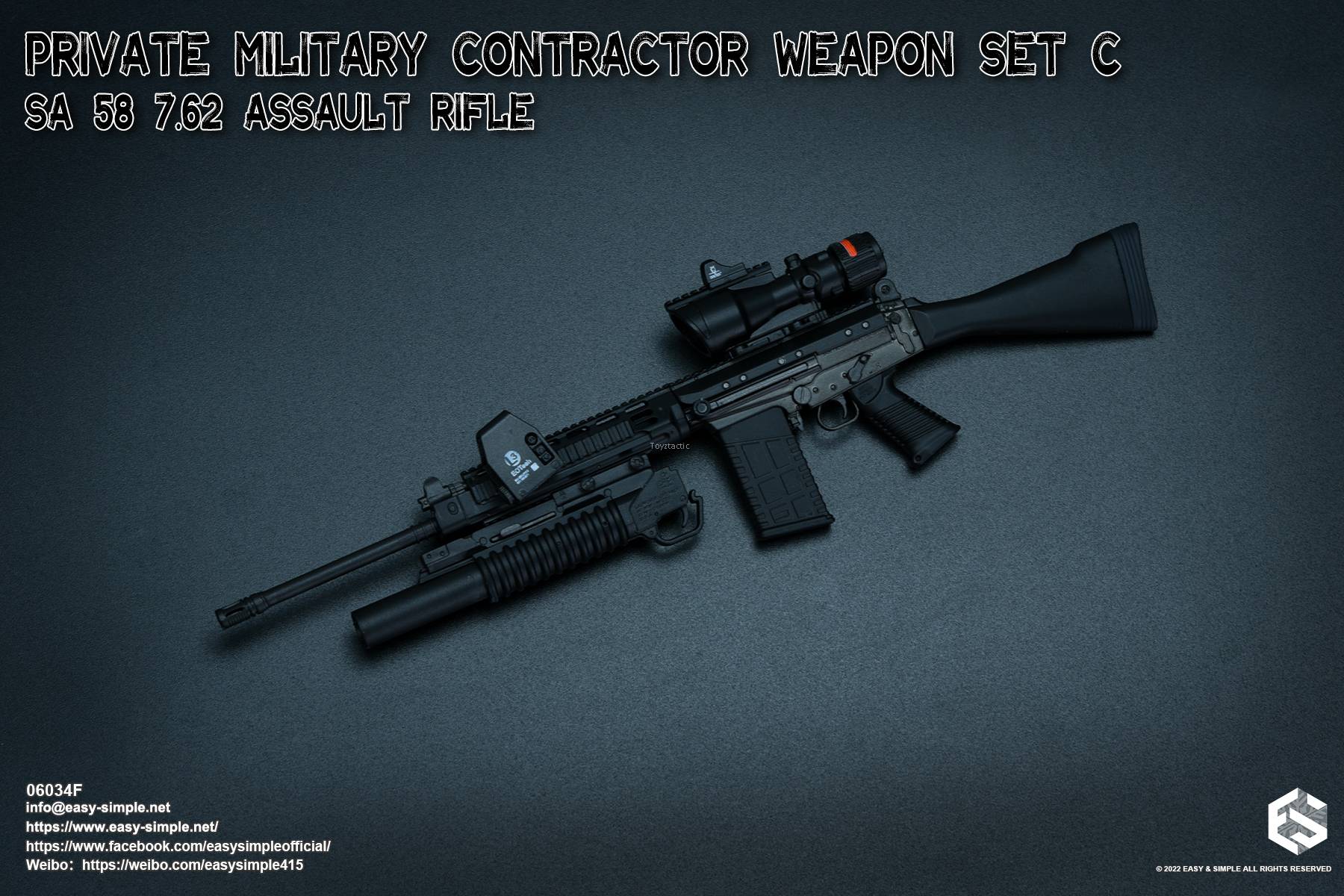EASY & SIMPLE 06034 1/6 Private Military Contractor Weapon Set C SA 58 ...
