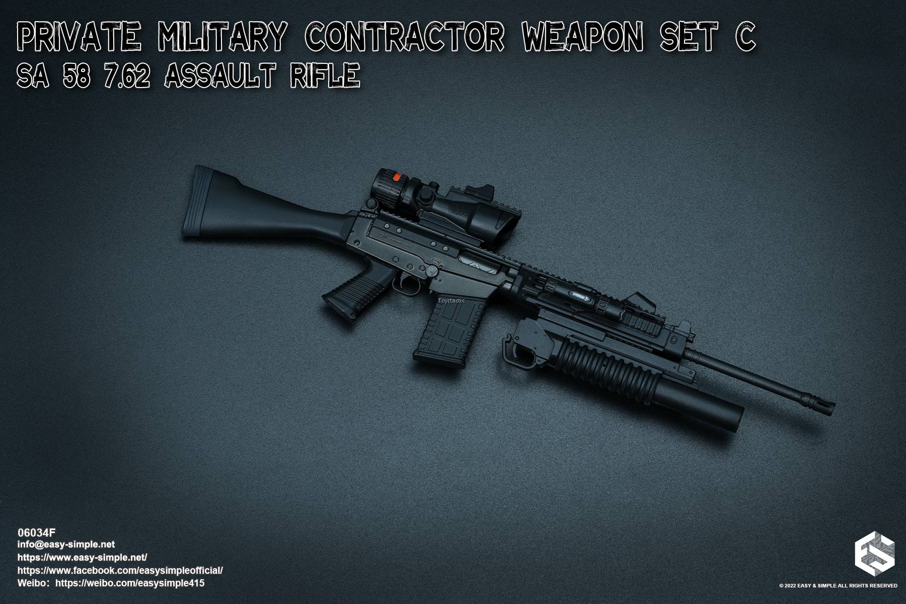 EASY & SIMPLE 06034 1/6 Private Military Contractor Weapon Set C SA 58 ...