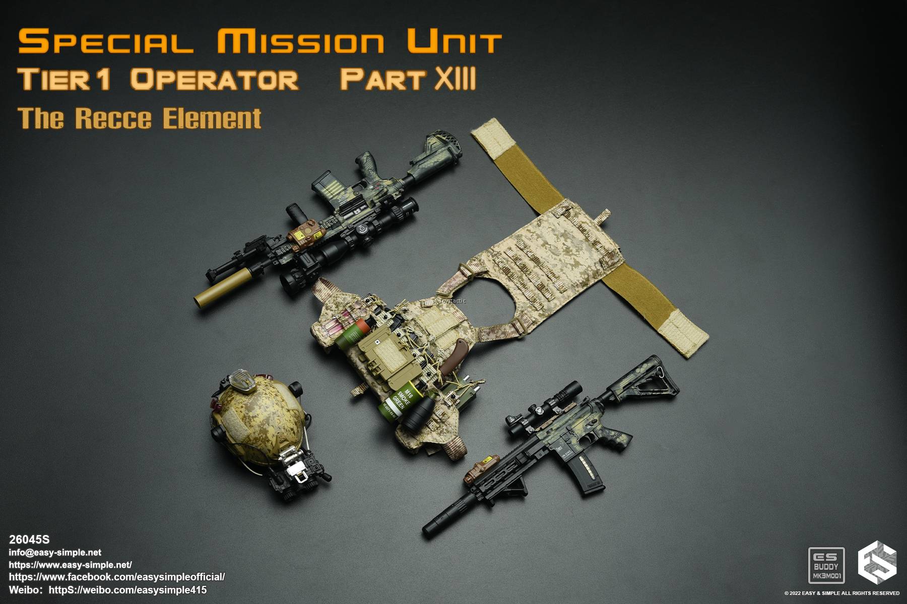 EASY & SIMPLE 26045S 1/6 Special Mission Unit Tier1 Operator Part XIII ...