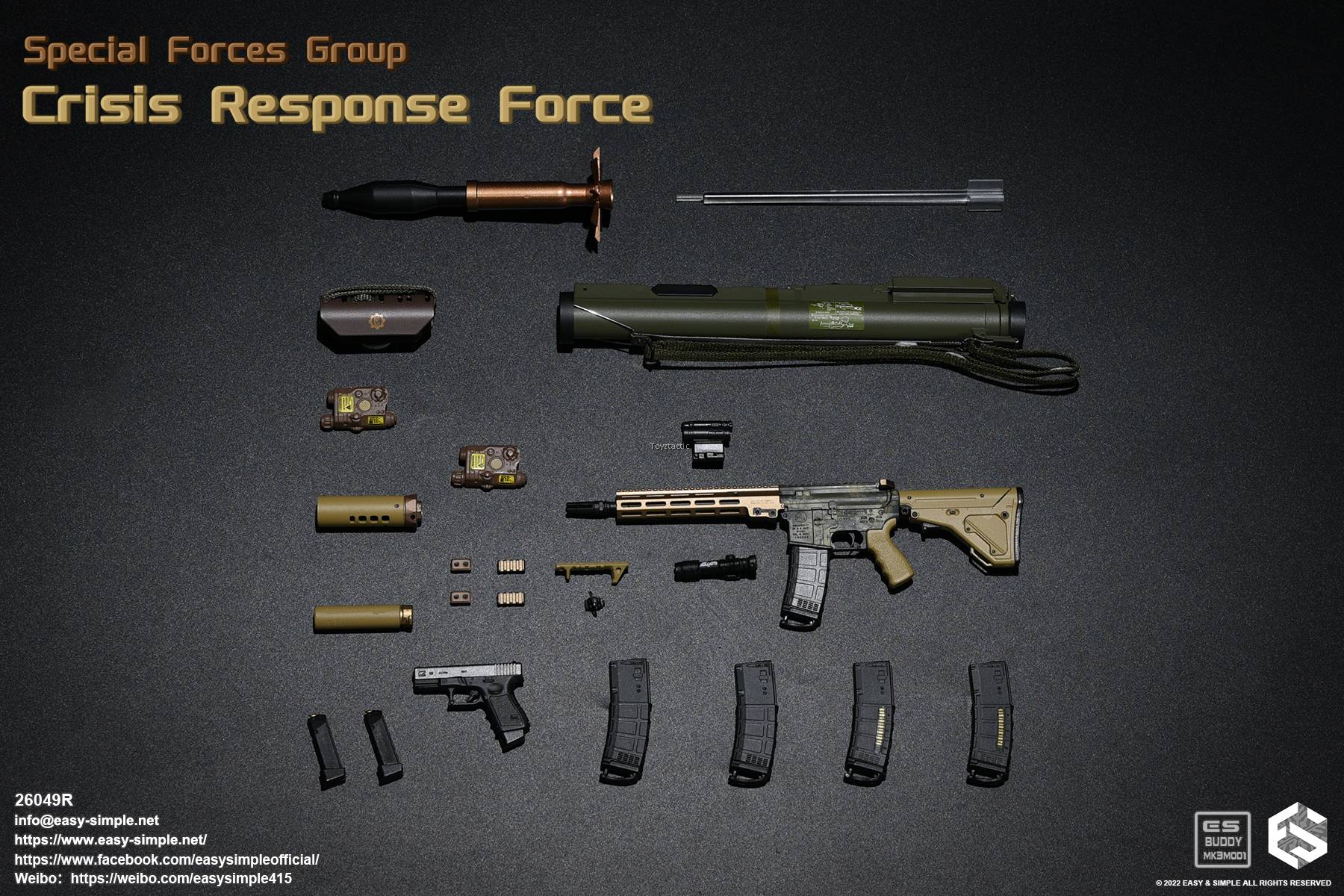 EASY & SIMPLE 26049R 1/6 Special Forces Group Crisis Response Force