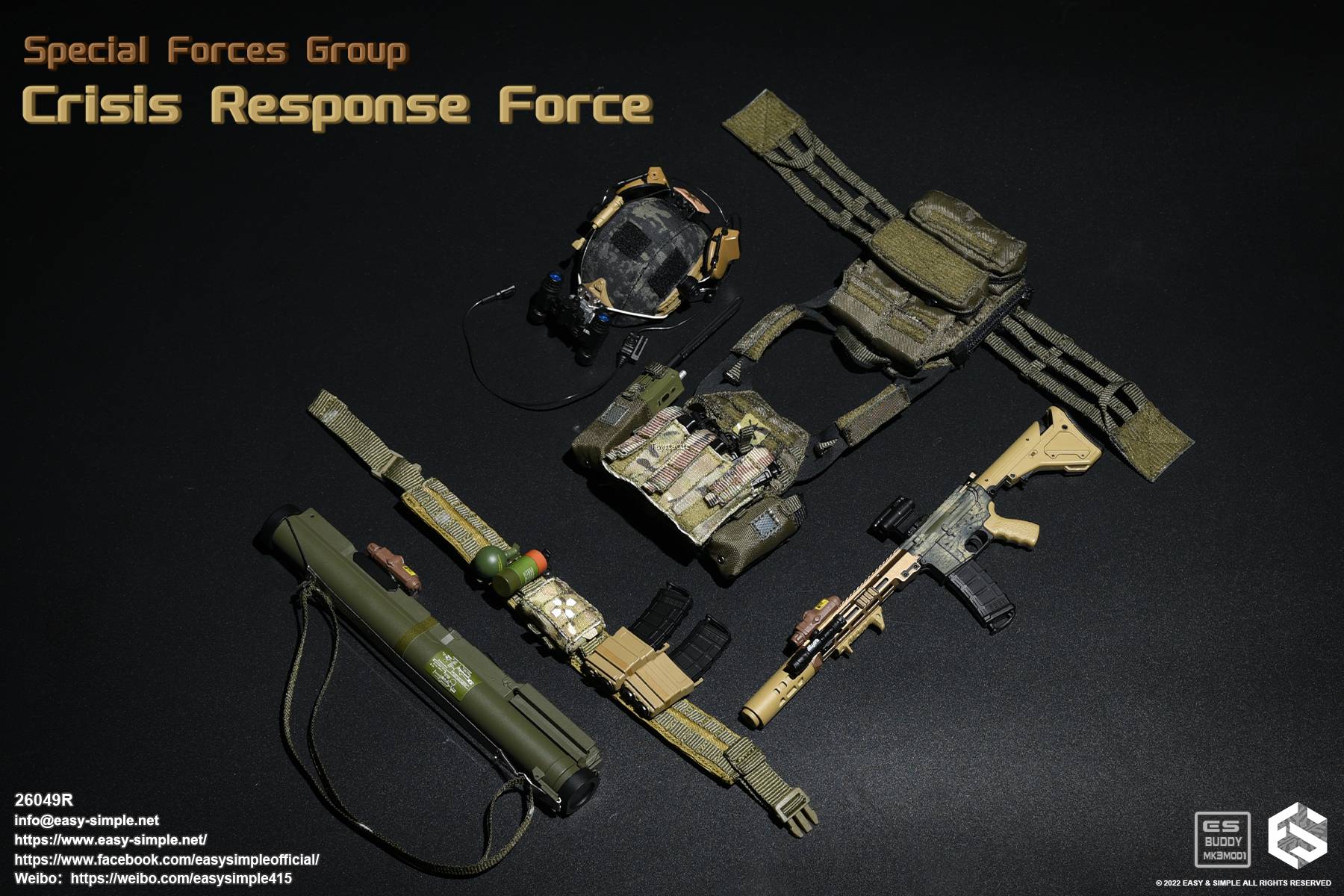 EASY & SIMPLE 26049R 1/6 Special Forces Group Crisis Response Force