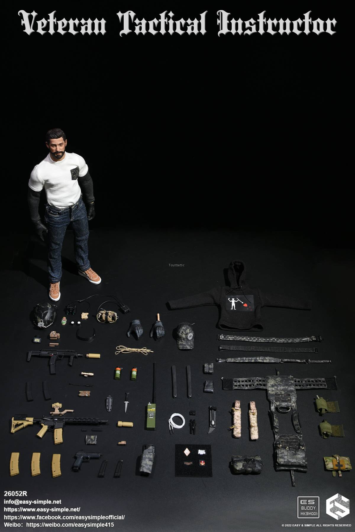EASY&SIMPLE 26052R 1/6 Veteran Tactical Instructor