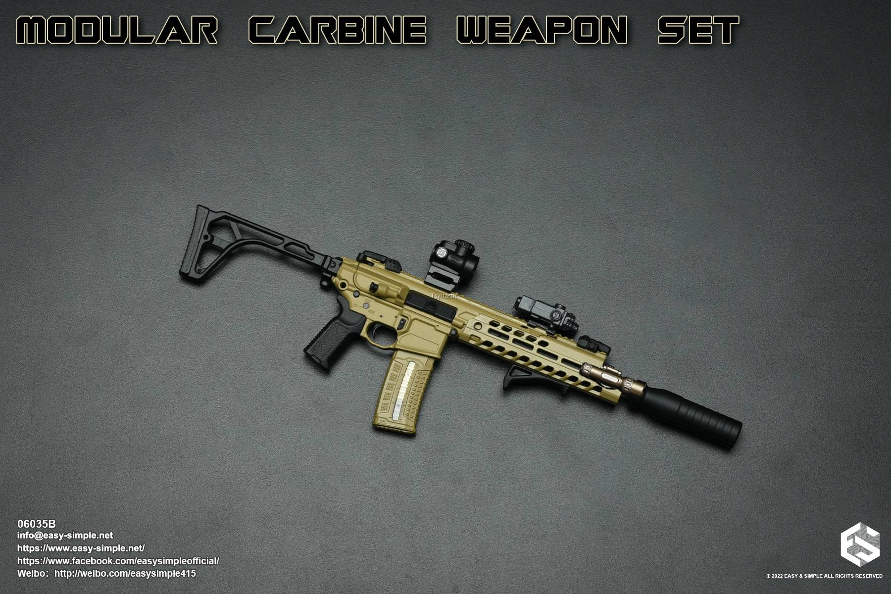 EASY&SIMPLE 06035 1/6 Modular Carbine Weapon Set - Type B