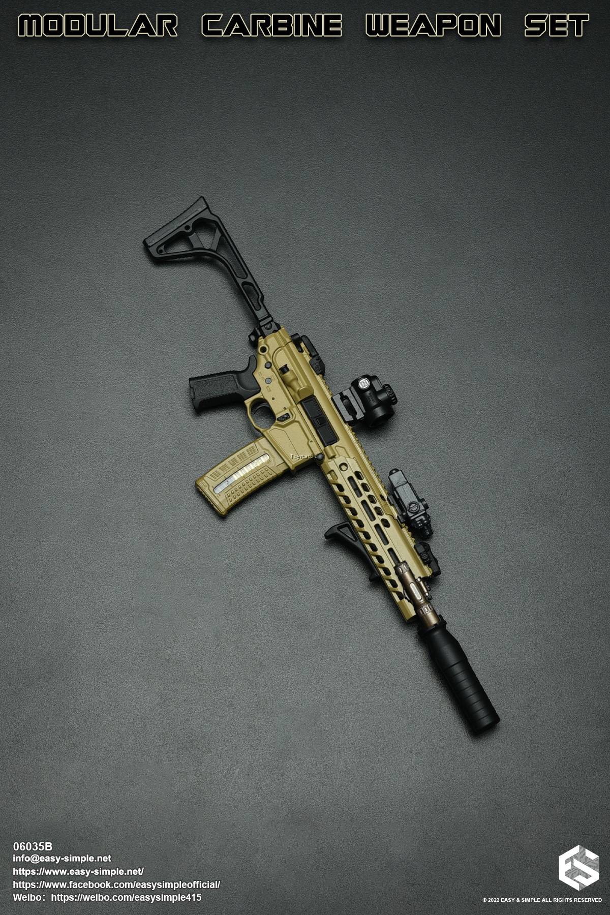 EASY&SIMPLE 06035 1/6 Modular Carbine Weapon Set - Type B