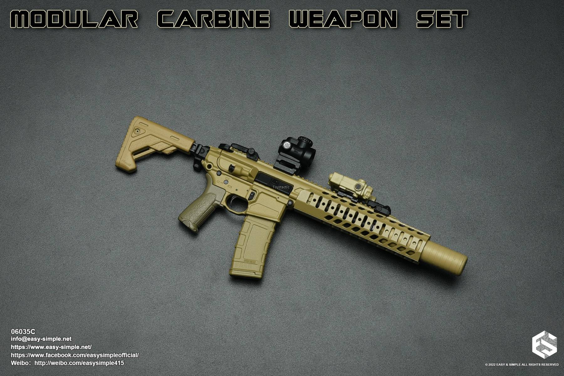 EASY&SIMPLE 06035 1/6 Modular Carbine Weapon Set - Type C