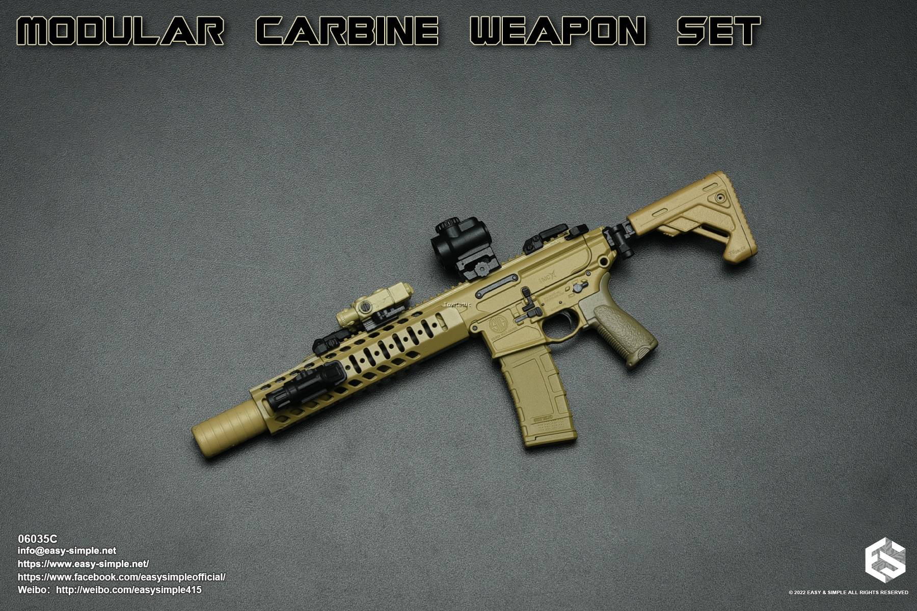 EASY&SIMPLE 06035 1/6 Modular Carbine Weapon Set - Type C