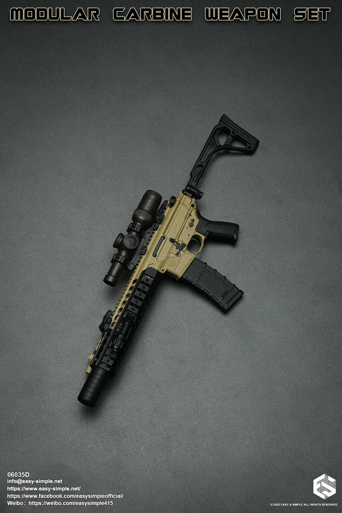 EASY&SIMPLE 06035 1/6 Modular Carbine Weapon Set - Type D