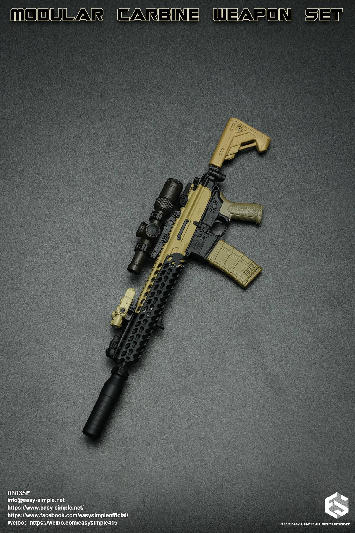 EASY&SIMPLE 06035 1/6 Modular Carbine Weapon Set - Type F