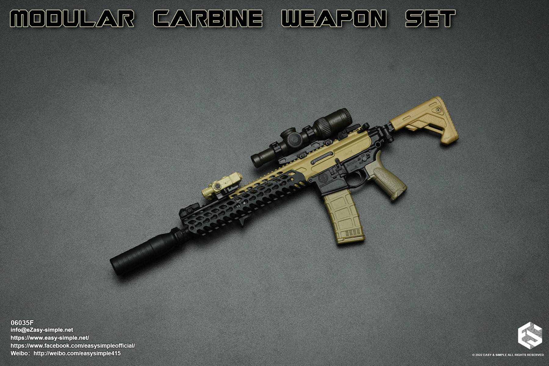EASY&SIMPLE 06035 1/6 Modular Carbine Weapon Set - Type F