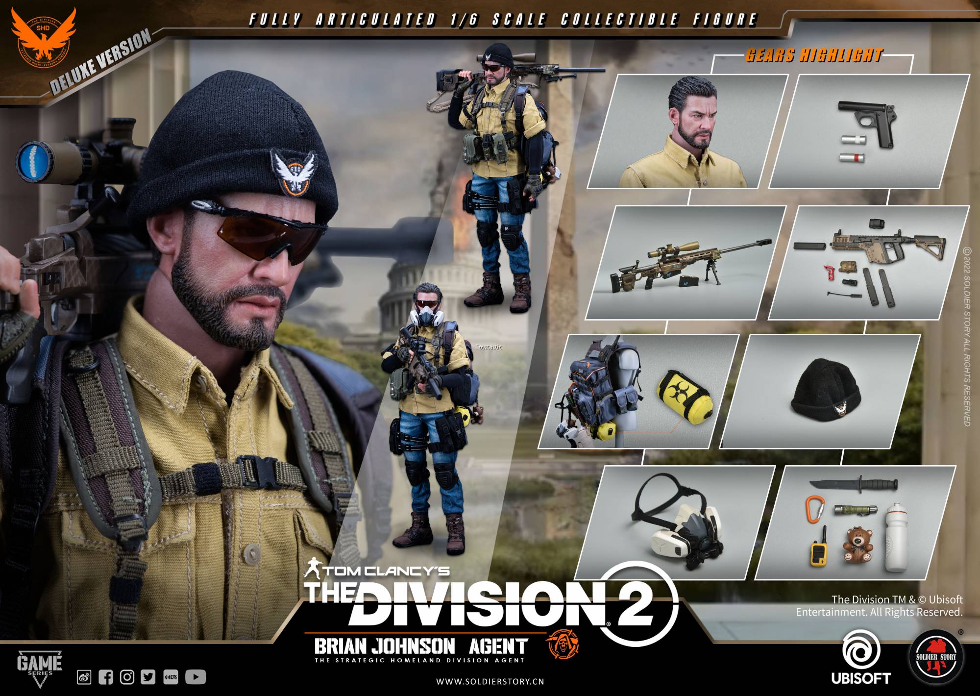 (PREORDER) Soldier Story SSG-005 1/6th Scale Ubisoft The Division 2 Agent “Brian Johnson ...