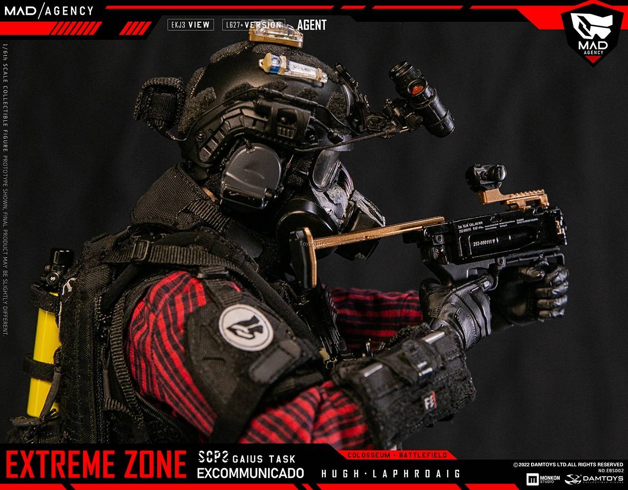 (PREORDER) DAMTOYS EBS002 1/6 EXTREME ZONE Agent HUGH LAPHROAIG
