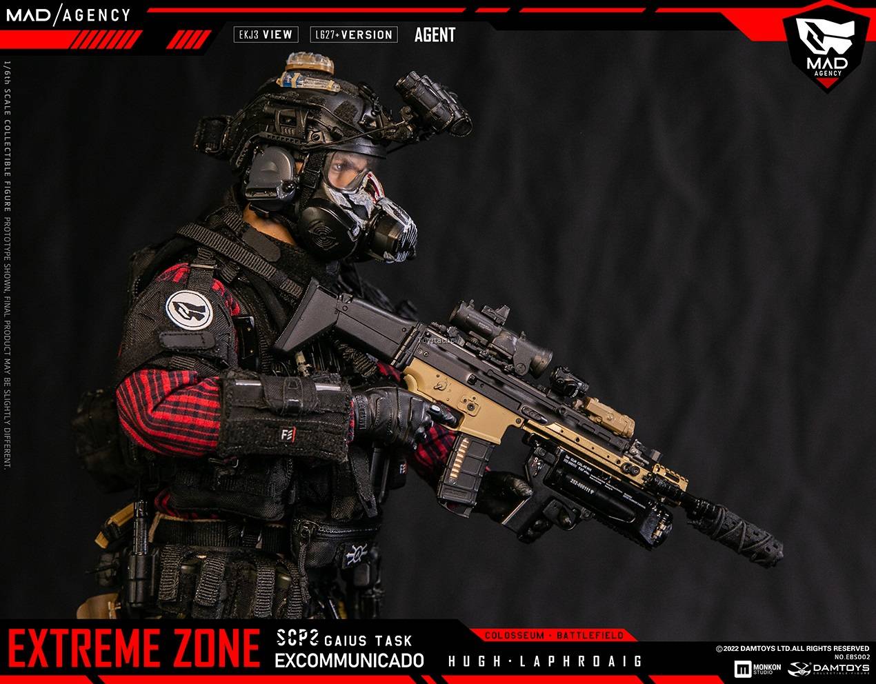 (PREORDER) DAMTOYS EBS002 1/6 EXTREME ZONE Agent HUGH LAPHROAIG