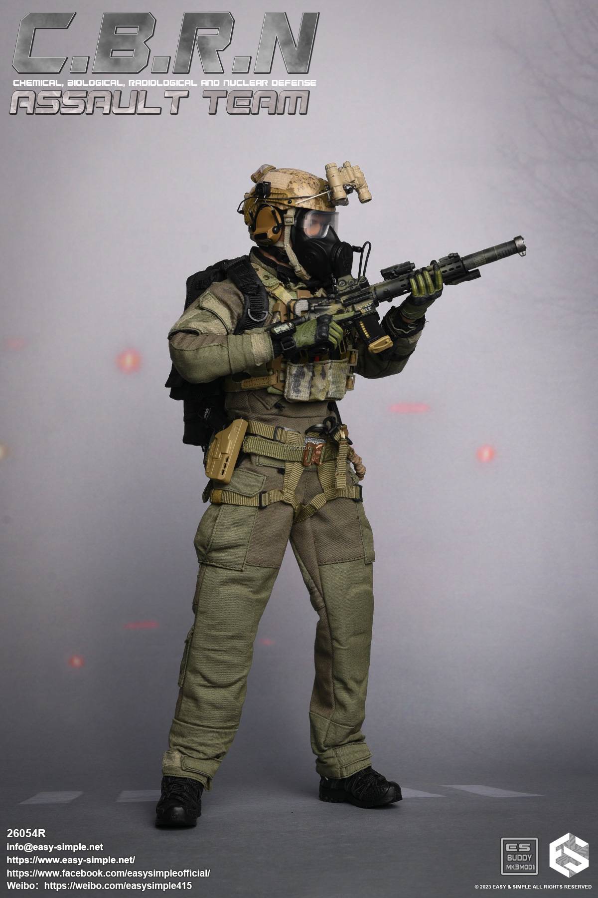 EASY&SIMPLE 26054R 1/6 CBRN Assault Team