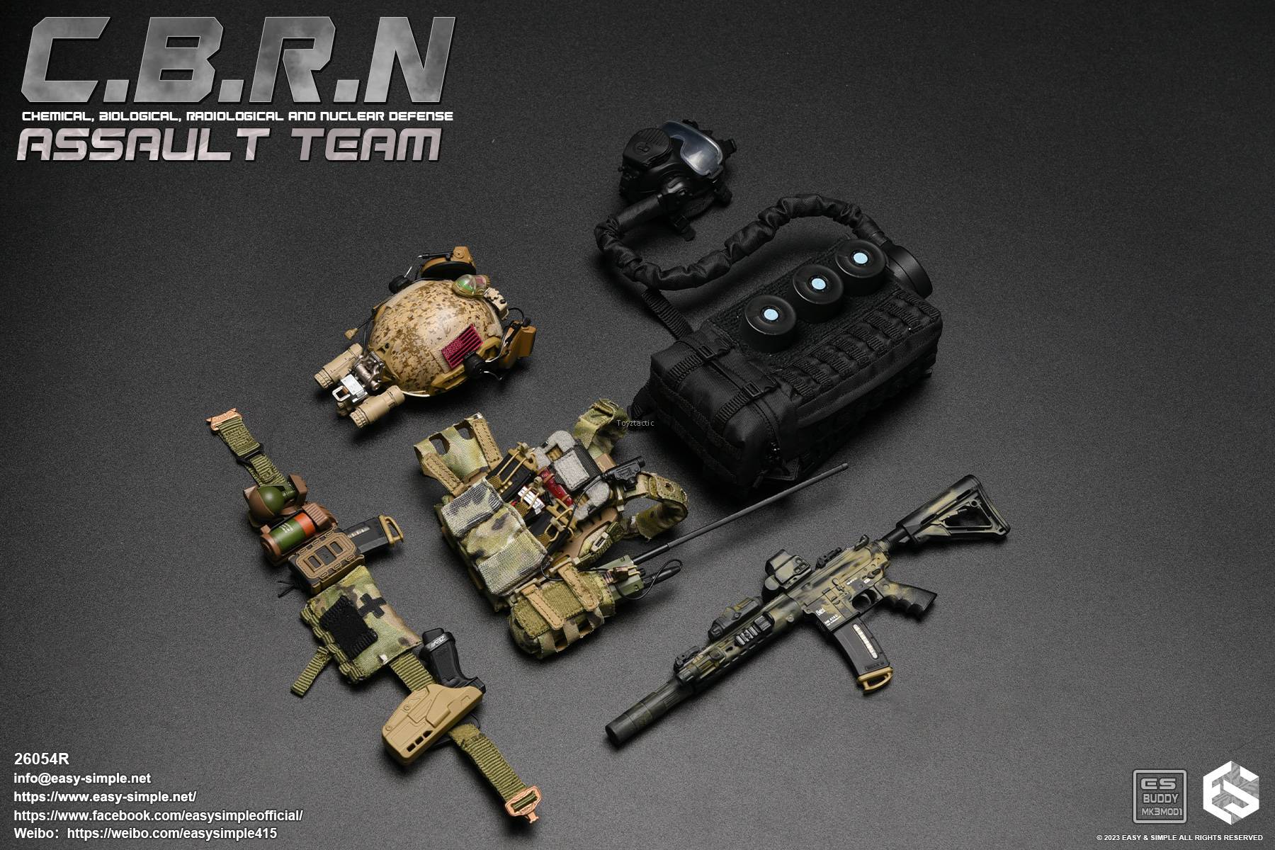 EASY&SIMPLE 26054R 1/6 CBRN Assault Team