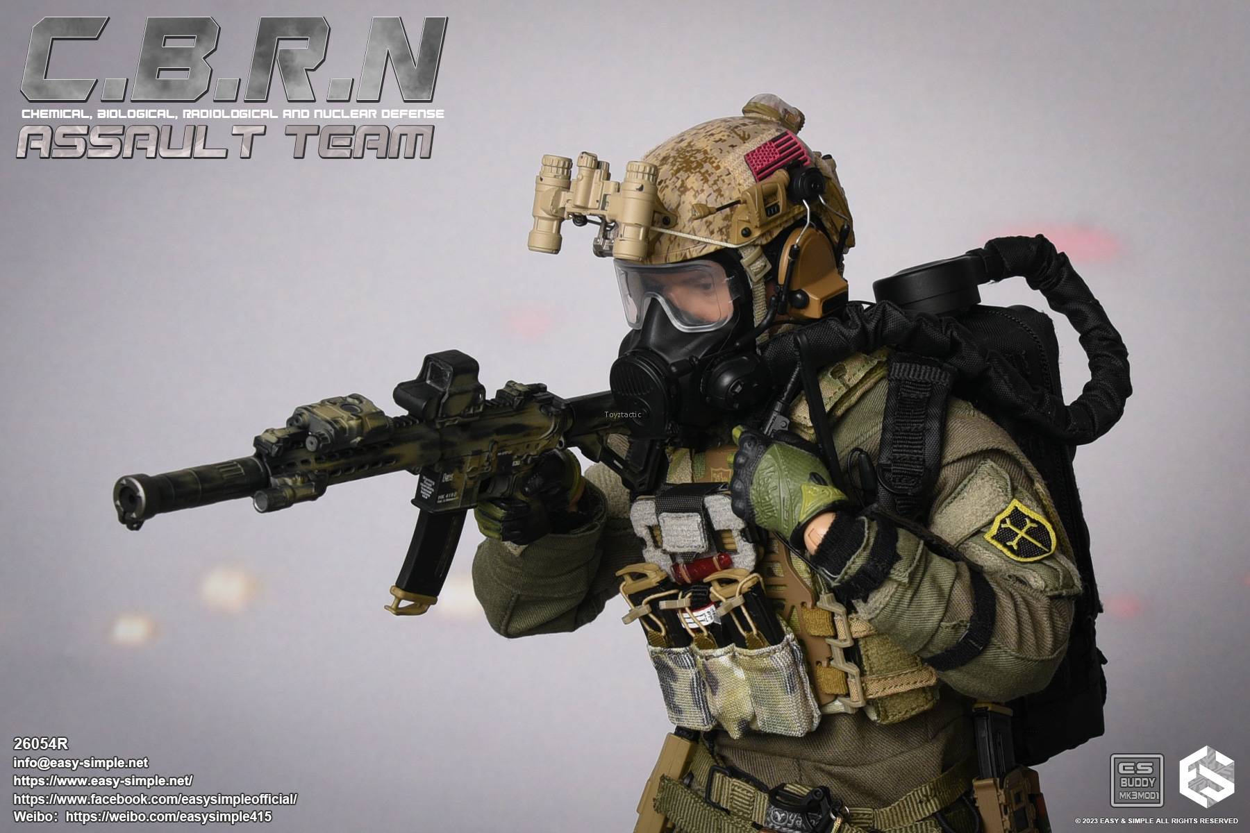 (PREORDER) EASY&SIMPLE 26054R 1/6 CBRN Assault Team