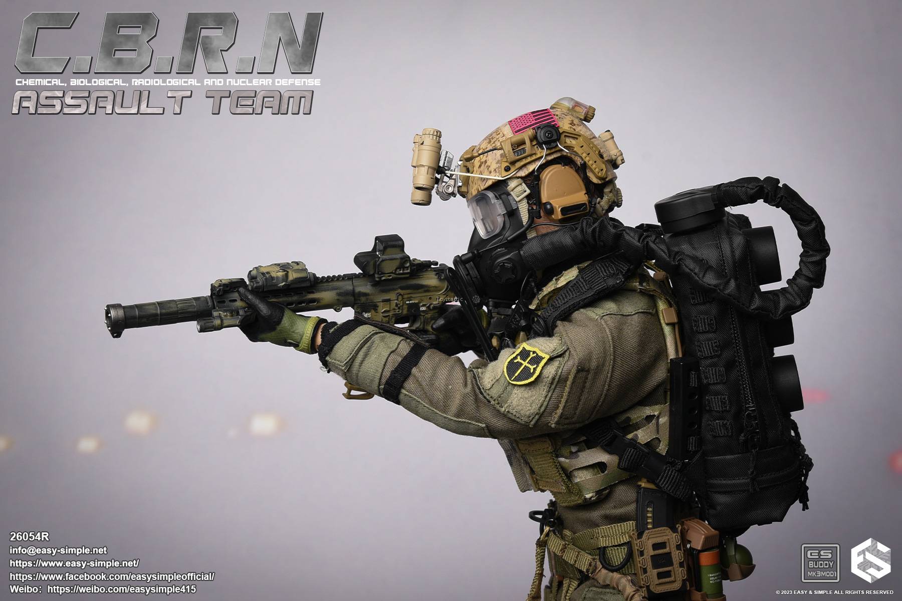 (PREORDER) EASY&SIMPLE 26054R 1/6 CBRN Assault Team