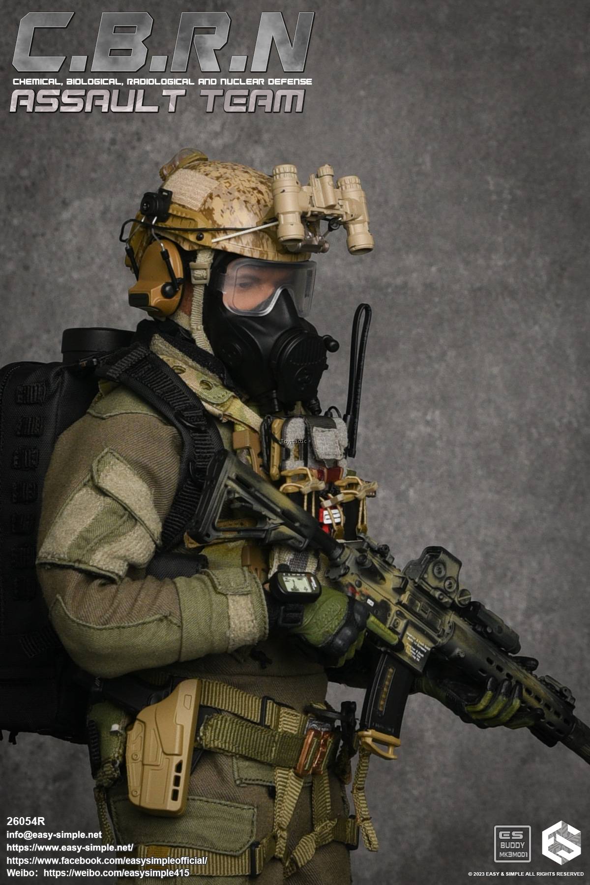 EASY&SIMPLE 26054R 1/6 CBRN Assault Team