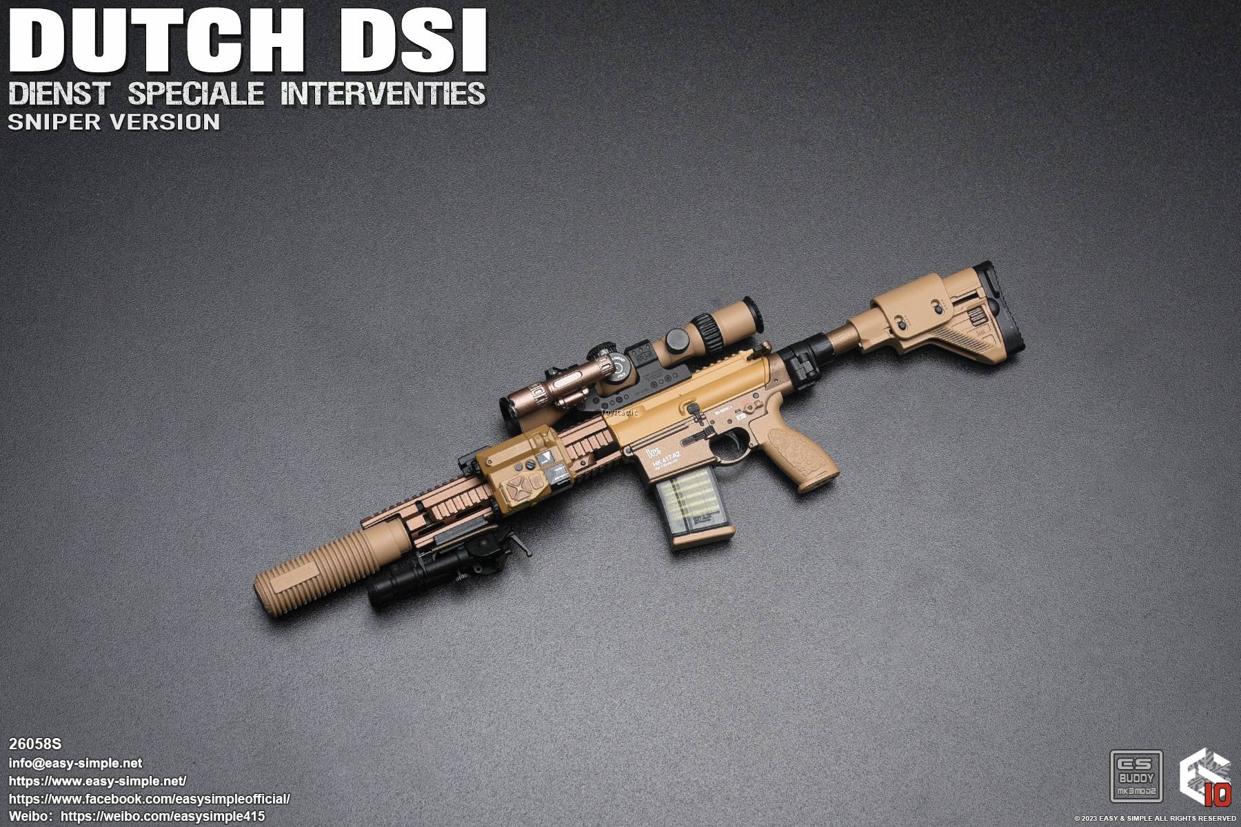 (PREORDER) EASY&SIMPLE 26058S 1/6 Dutch Dienst Speciale Interventies ...