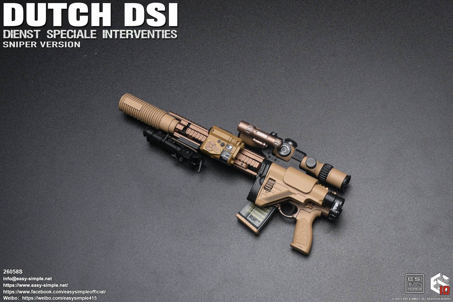 (PREORDER) EASY&SIMPLE 26058S 1/6 Dutch Dienst Speciale Interventies ...