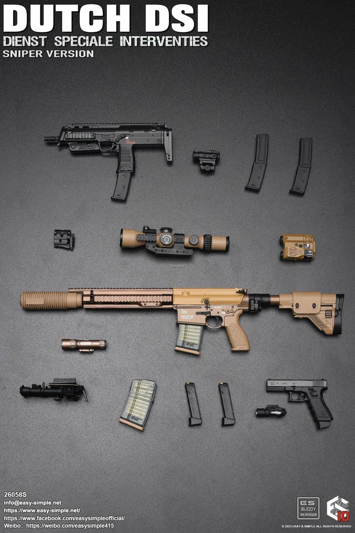 (PREORDER) EASY&SIMPLE 26058S 1/6 Dutch Dienst Speciale Interventies ...