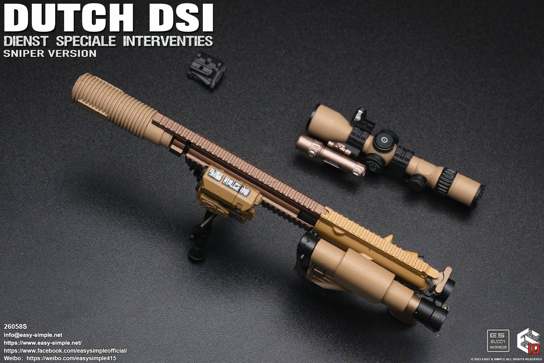 (PREORDER) EASY&SIMPLE 26058S 1/6 Dutch Dienst Speciale Interventies ...