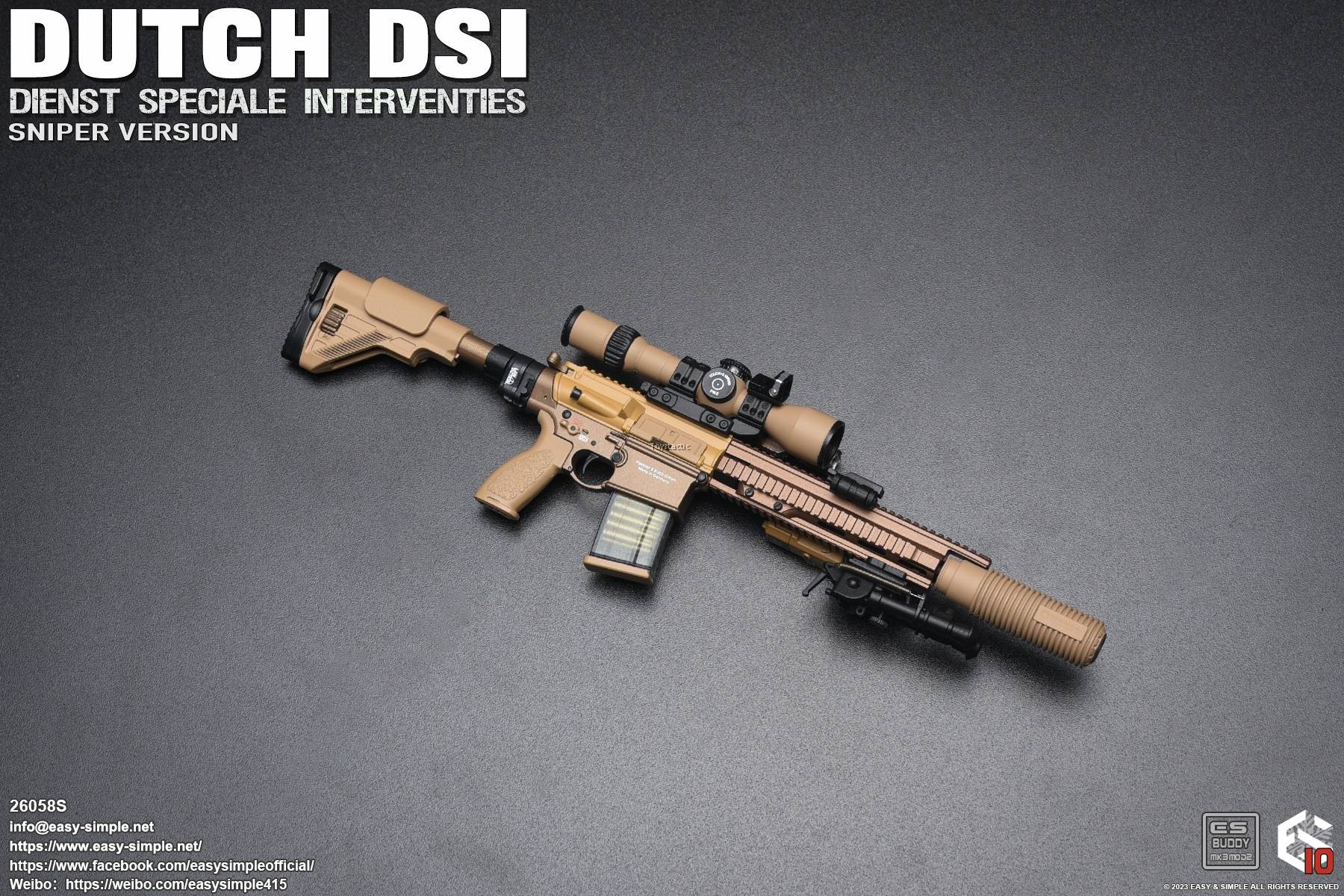 (PREORDER) EASY&SIMPLE 26058S 1/6 Dutch Dienst Speciale Interventies ...